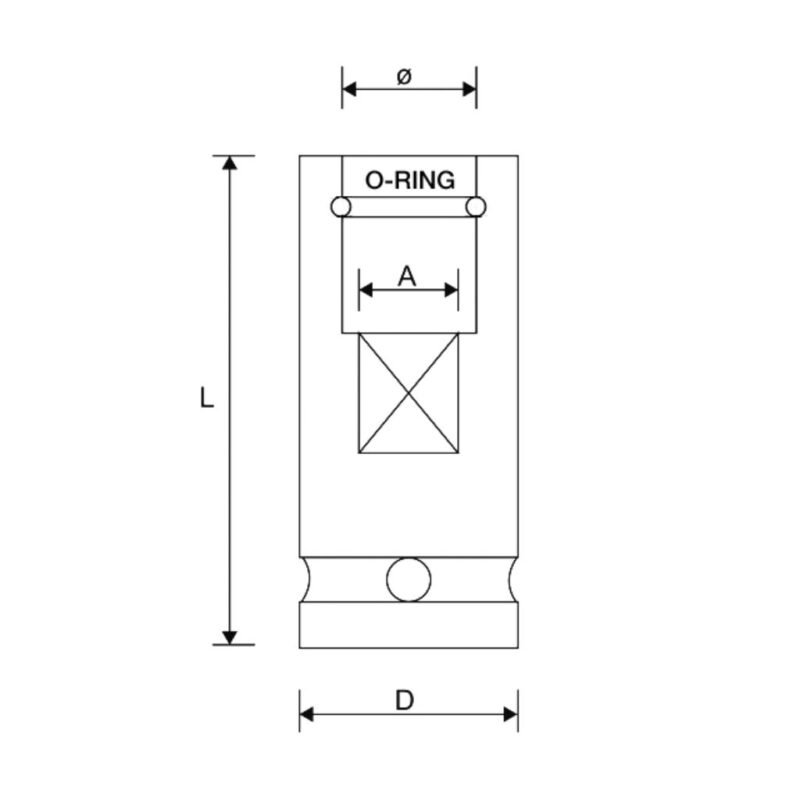1/2" Drive ISO Tap Holding Sockets | Impact Socket